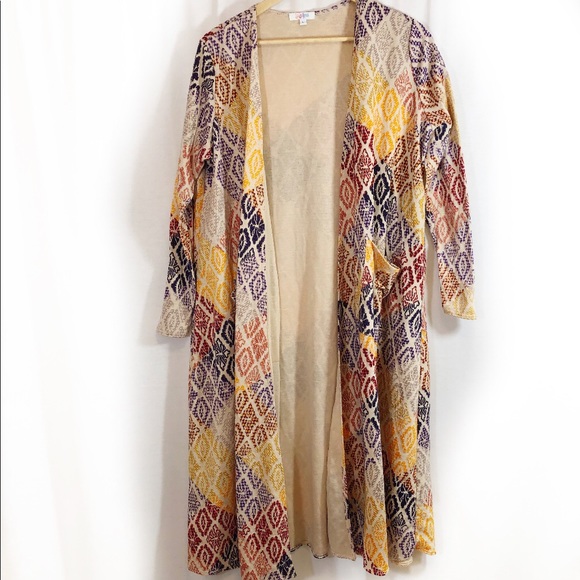 LuLaRoe | Sweaters | Lularoe Sarah Aztec Unicorn Jacquard Cardigan ...